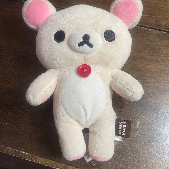 Rilakkuma | Toys | Rilakkuma Pink And White Plush Bear | Poshmark